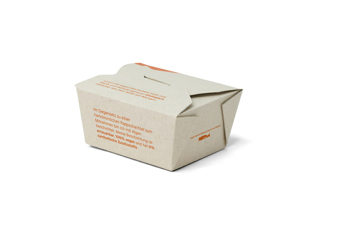 Lieferando präsentiert Verpackung mit Algen - packaging journal