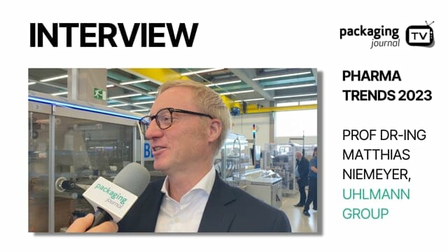 Video Thumbnail: Uhlmann Pac-Systeme - Pharma Trends 2023 auf der interpack - packaging journal