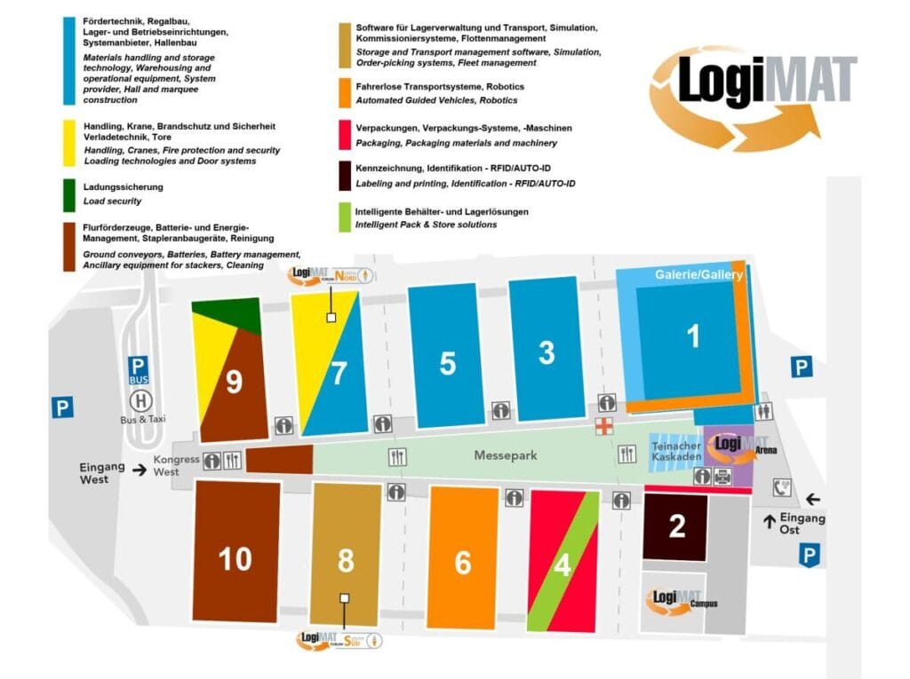 hallenplan logimat 2024 - packaging journal