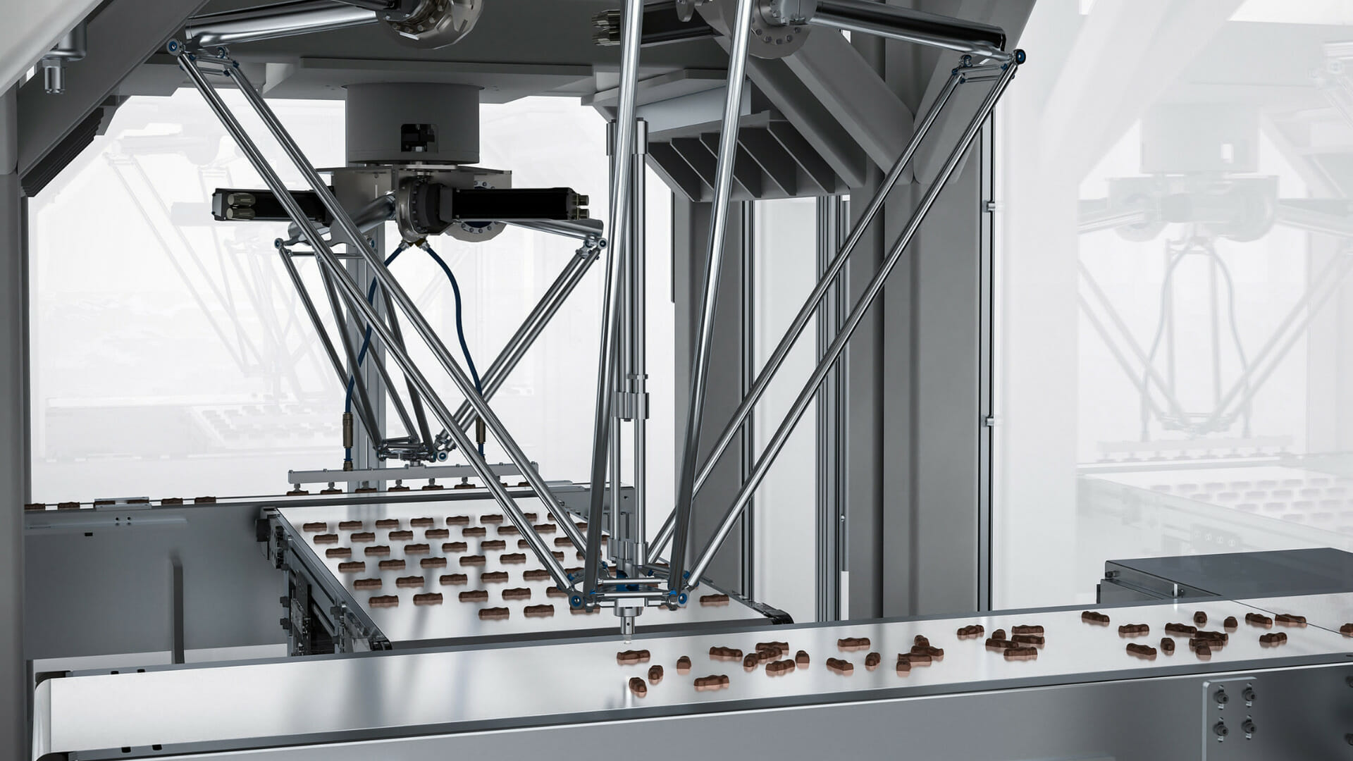 Flexible robotic distribution line for chocolate - packaging journal